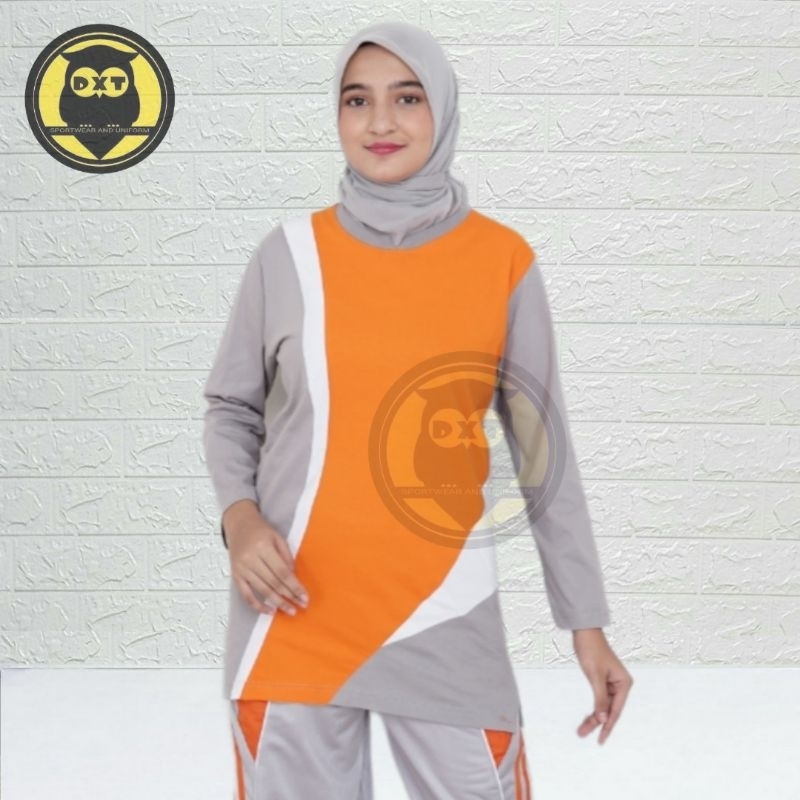 Jual Baju Olahraga Muslimah / Kaos Olahraga Muslimah / Baju Senam Wanita (Hanya Baju) | Shopee ...