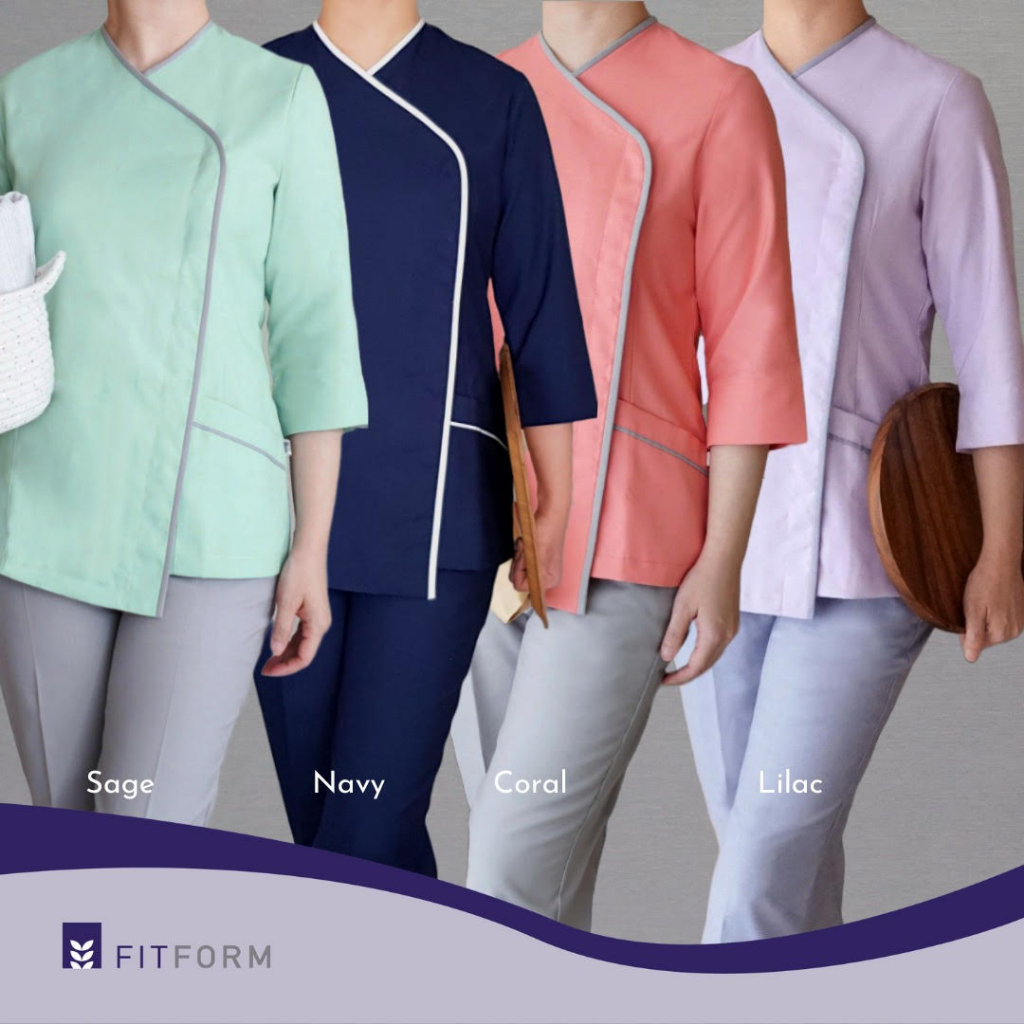 Jual Baju Suster / Seragam Suster FITFORM Side Wrap Long Sleeve (Celana ...