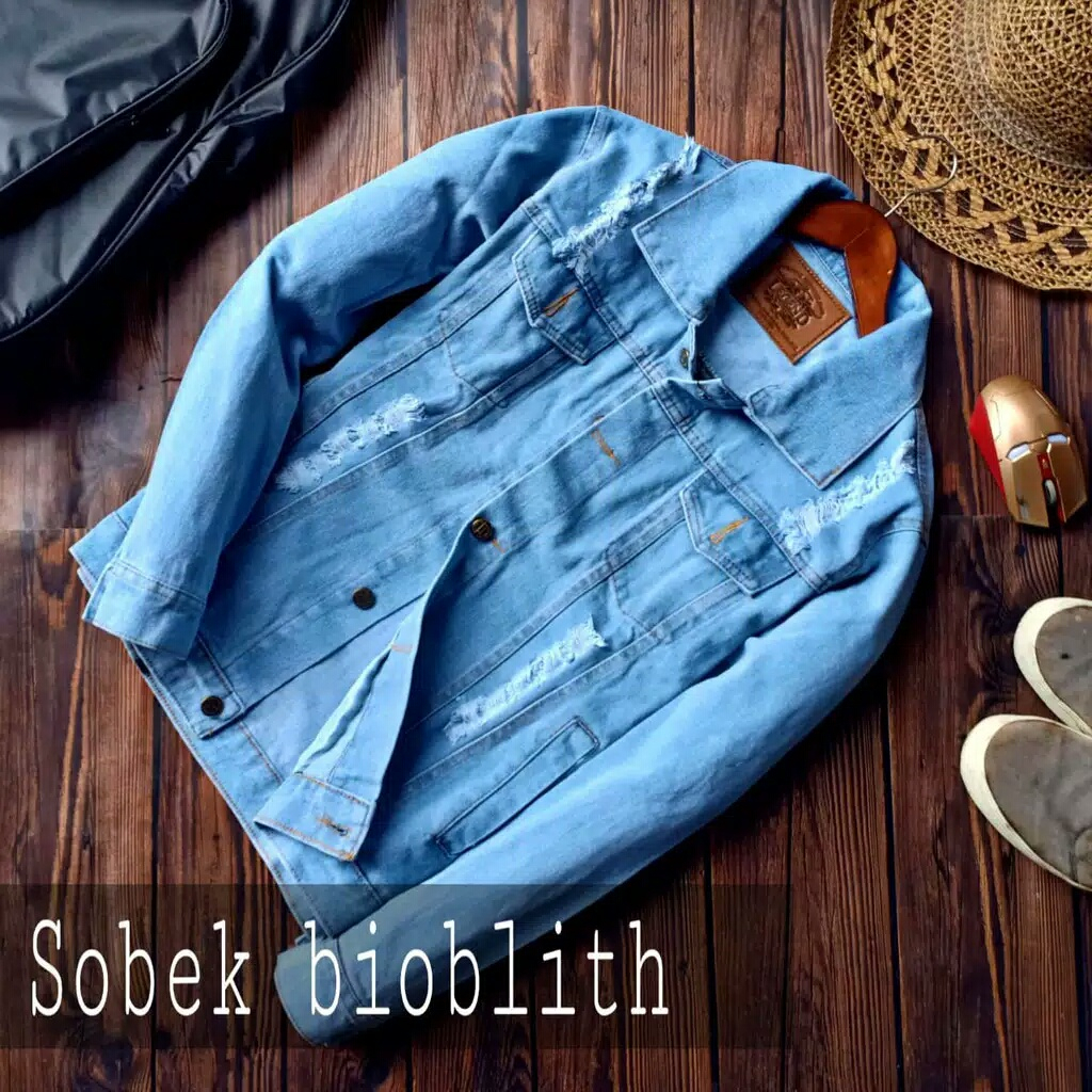 Jual JAKET JEANS PRIA DENIM WARNA BIOWASH BIOBLITS GARMEN BAHAN TEBAL ...