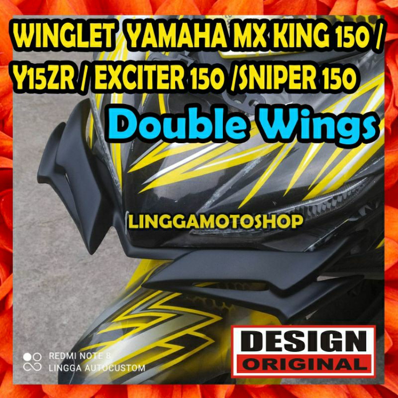 Jual WINGLET YAMAHA JUPITER MX KING 150 NEW & OLD MODEL DOUBLE WINGS ...