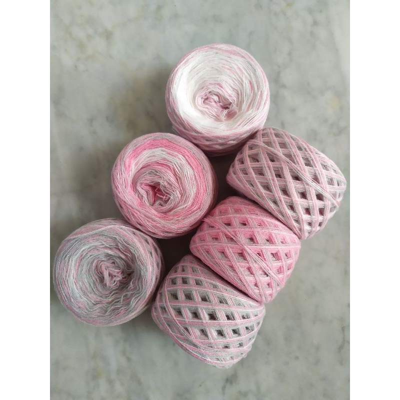 Jual Benang Rajut Acrylic Tricolor - Pink Version | Shopee Indonesia