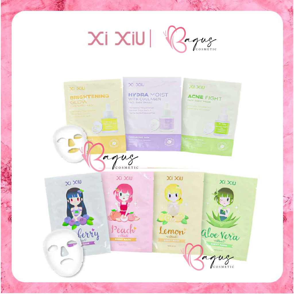 Jual Xi XiU Sheet Mask | Fruity | Face Mask | Acne | Hydra ...