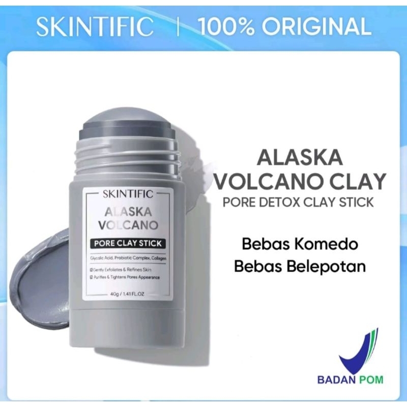 Jual Skintific Alaska Volcano Clay 40g Pore Detox | Shopee Indonesia