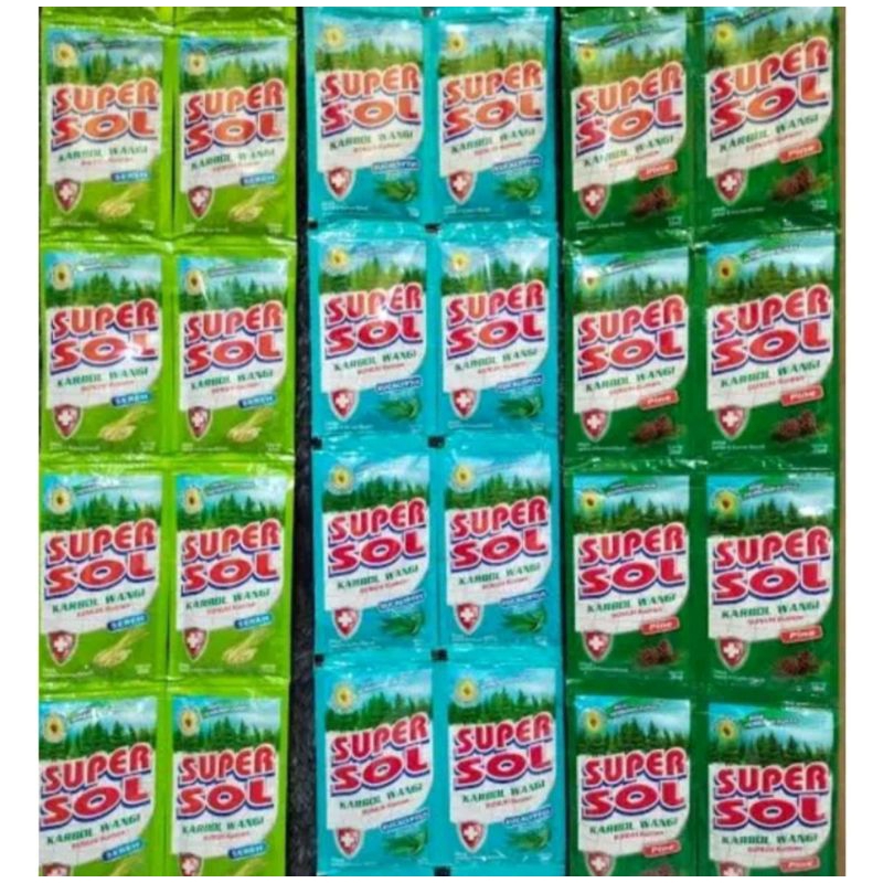 Jual SUPER SOL Karbol Wangi Pembersih Lantai 1 Renceng 6/12 Sachet ...
