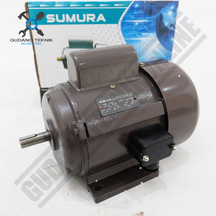 Jual Dinamo Motor Penggerak 1/2Hp 4P 1Ph 1400Rpm SUMURA / Elektro motor ...