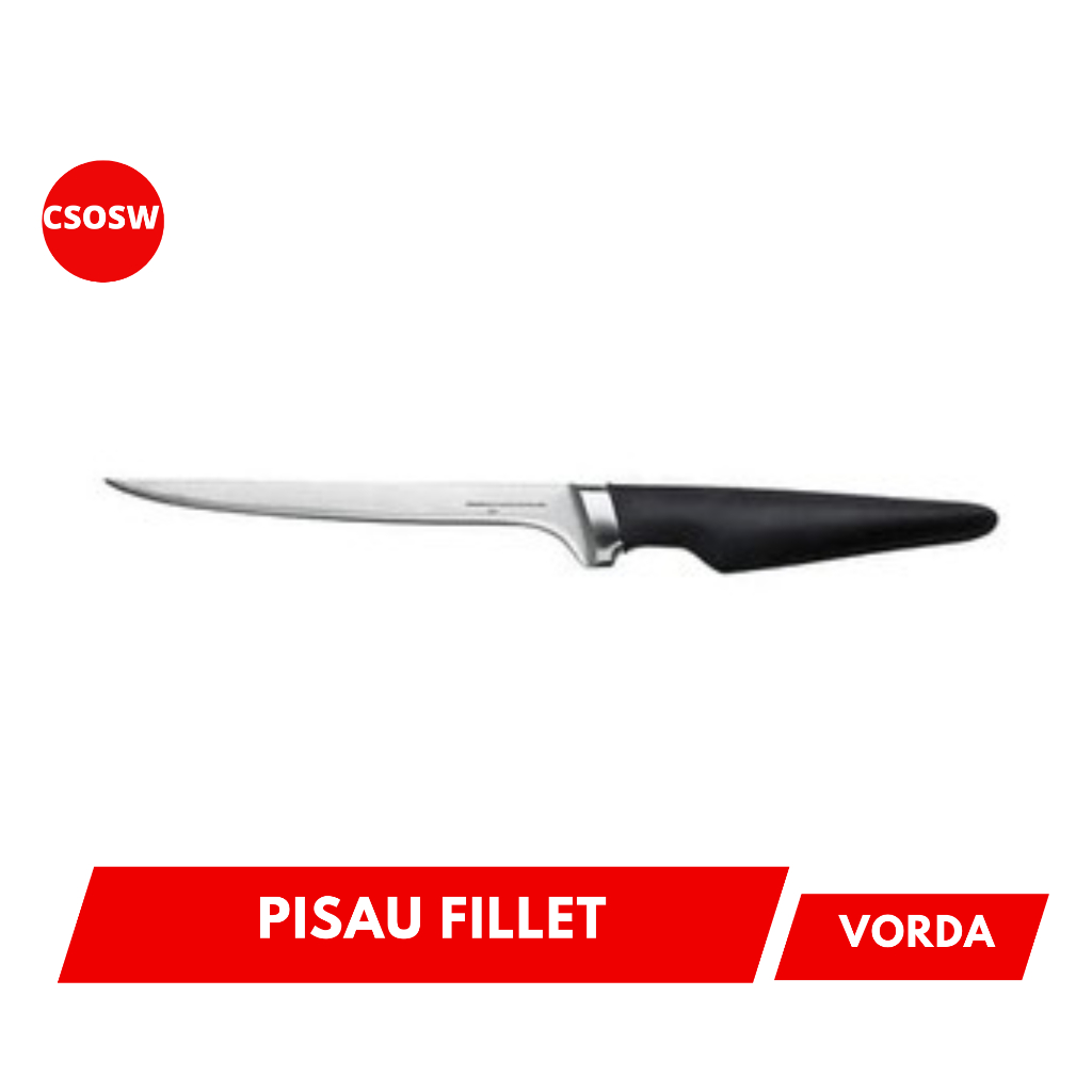 Jual VORDA Pisau Fillet Daging Ikan Stainless Steel Ikea Filleting ...