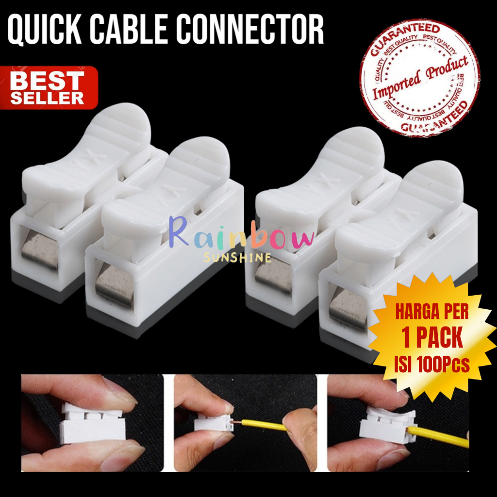 Jual CH2 CH3 Quick Connector Wire Spring Terminal Sambungan Kabel Listrik | Shopee Indonesia