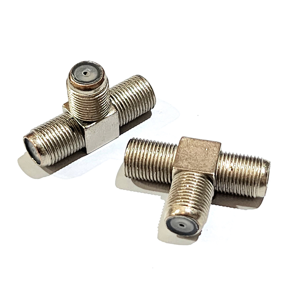 Jual Konektor T Drat Jack F Sambungan Splitter Besi Parabola LNB ...