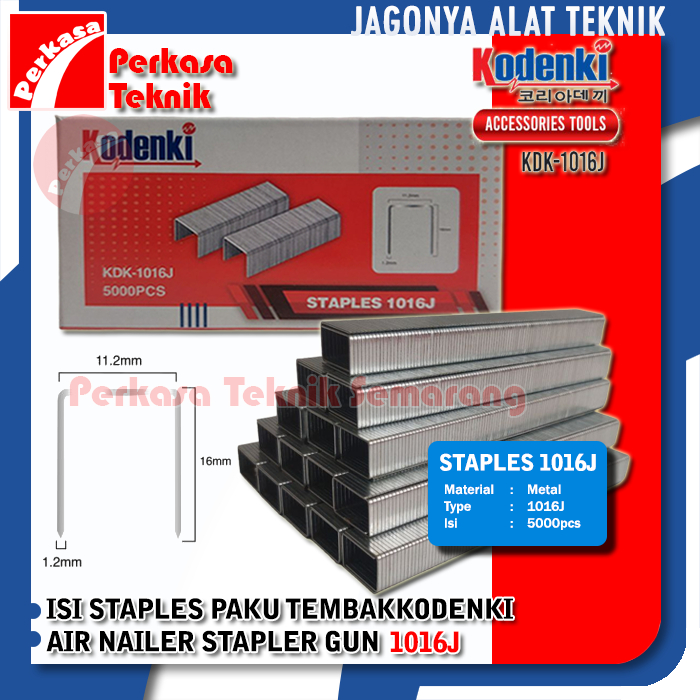 Jual KODENKI Isi Staples Angin Air Stapler Refill 1016J Paku Tembak U ...