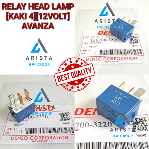 Jual RELAY HEAD LAMP KAKI 4 12VOLT TOYOTA AVANZA DENSO | Shopee Indonesia