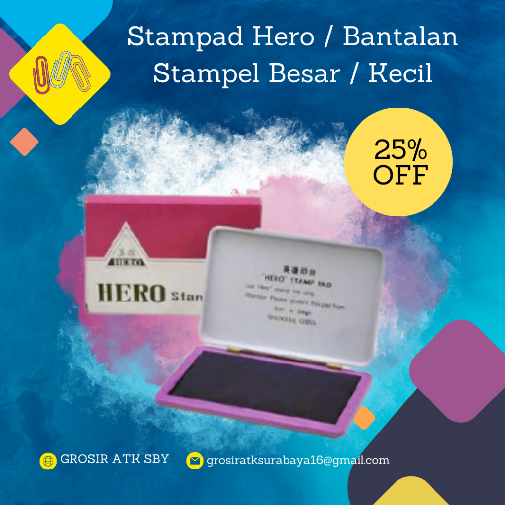 Jual Stampad Hero / Alas / Tatakan / Bak Stempel | Shopee Indonesia