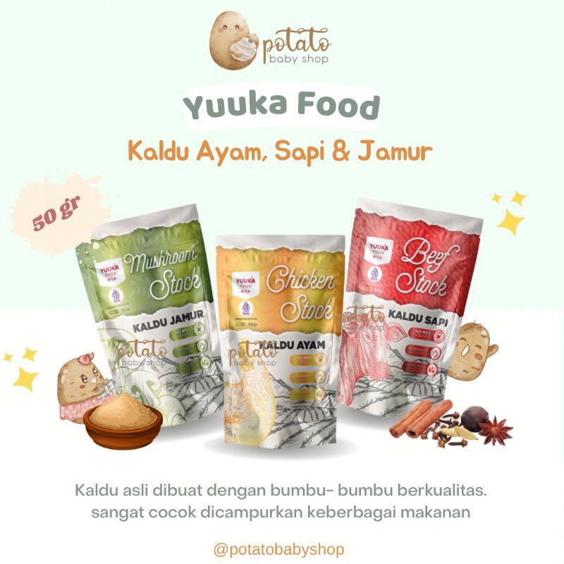 Jual Yuuka Food Kaldu Mpasi - Kaldu Ayam Sapi & Jamur Yuka | Shopee ...