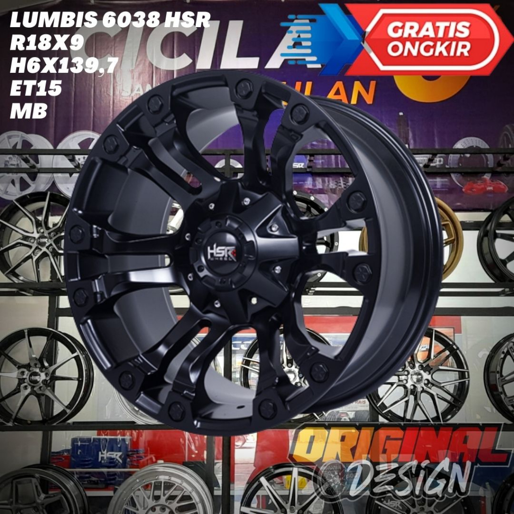 Jual Velg Mobil Ring 18 HSR LUMBIS R18 PAJERO FORTUNER DMUX TRITON ...