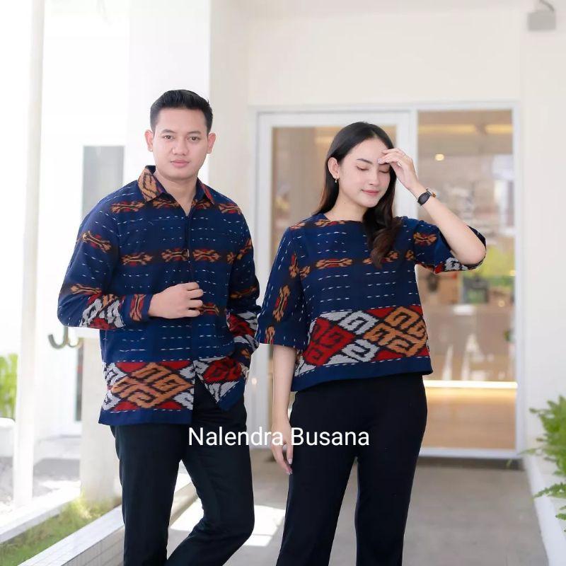 Jual READY STOCK SET COUPLE TENUN BAJU TENUN DRESS TENUN BLOUSE KEMEJA TENUN BAJU KONDANGAN BAJU ...