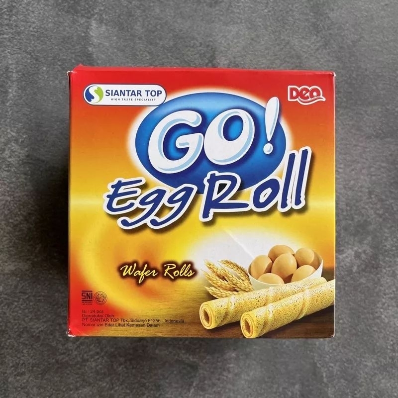 Jual SIANTAR TOP GO EGG ROLL BOX isi 24 WAFER ASTOR | Shopee Indonesia