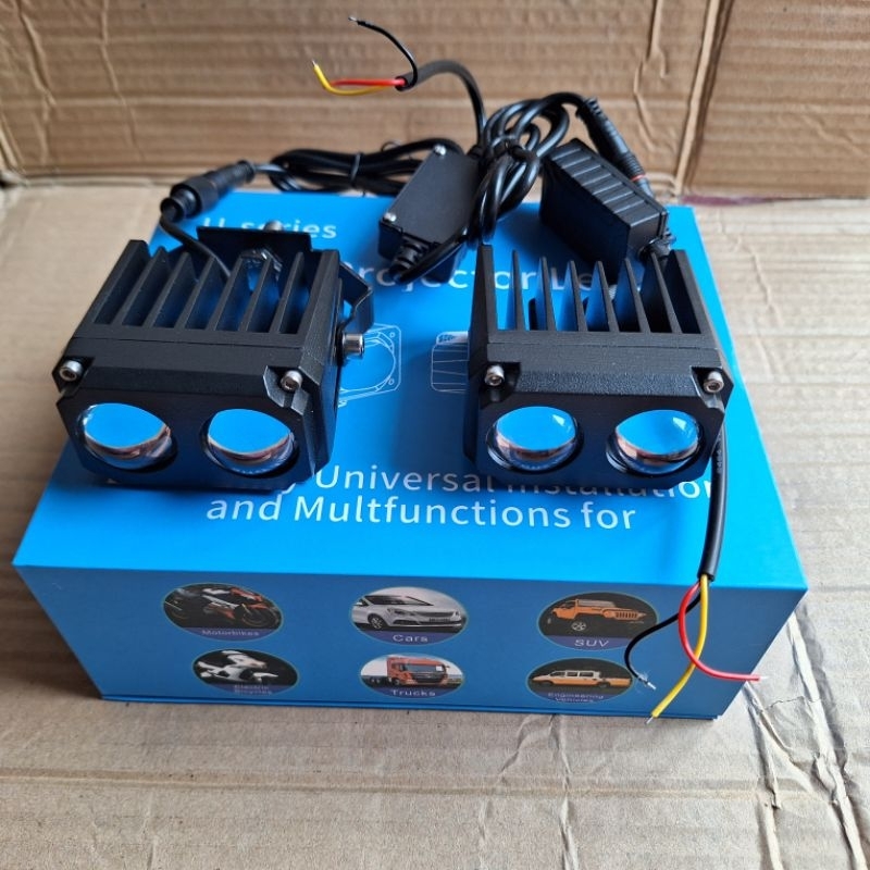 Jual mt27 mini projie u series high low beam universal laser gun lampu ...