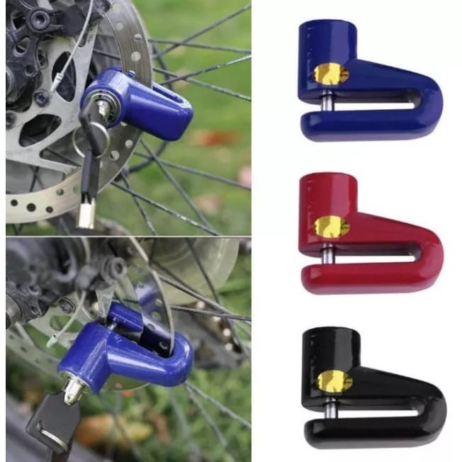 Jual Gembok Cakram Motor Kunci Pengaman Motor Gembok Piring Rem Motor ...