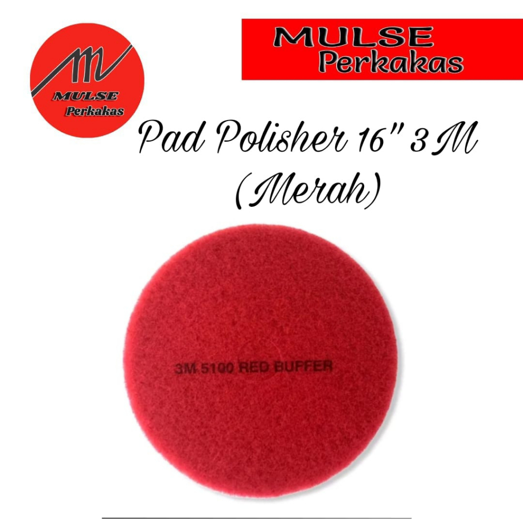 Jual Pad Polisher 16" 3M Merah | Shopee Indonesia