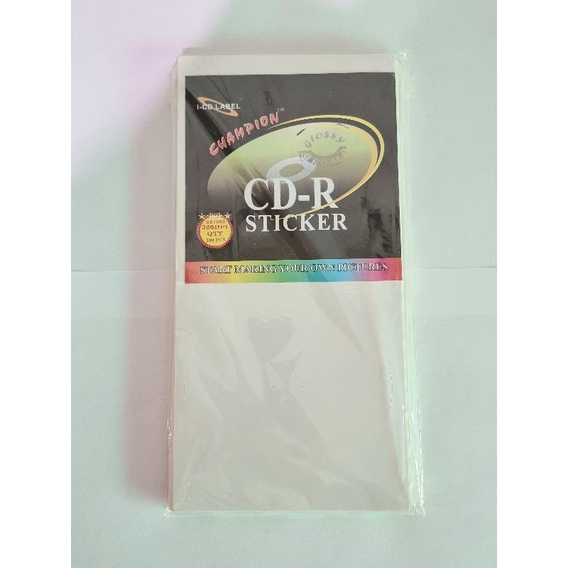 Jual STICKER CD / DVD LABEL GLOSSY CHAMPION | Shopee Indonesia