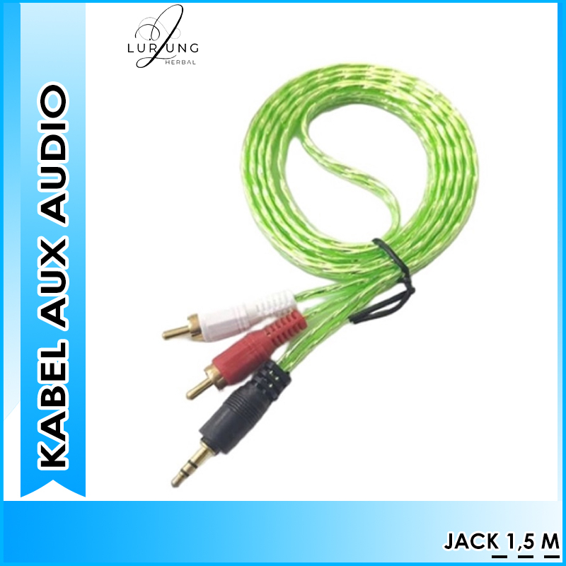 Jual Kabel Aux Audio Speaker Ke Headphone 3.5mm Panjang 1,5M Kabel Jack Audio Converter RCA 2 in ...