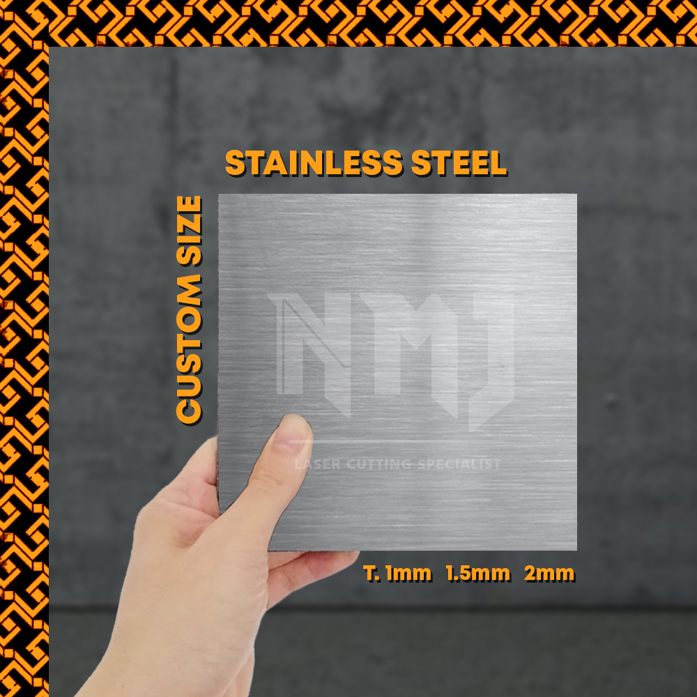 Jual Plat Stainless Steel 1mm–3mm | Grade 201 & 304 Hairline - NMJ ...