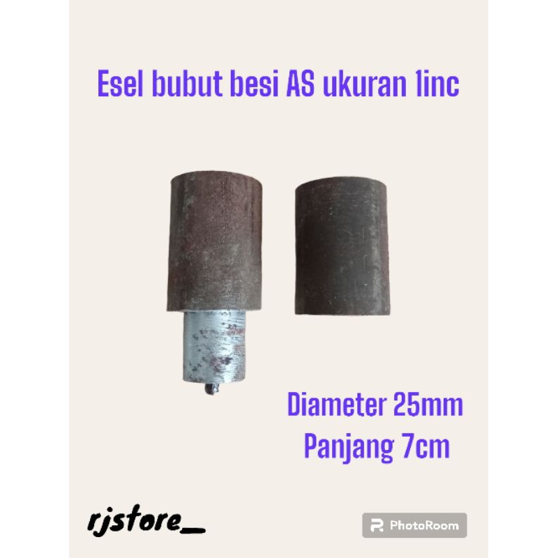 Jual engsel pagar bubut besi as 1in pintu besi tralis gebyog 1 inch ...