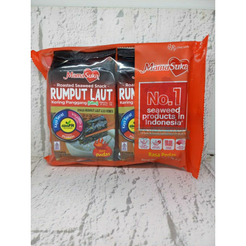 Jual Mamasuka Rumput Laut Rasa Pedas/ Nori | Shopee Indonesia
