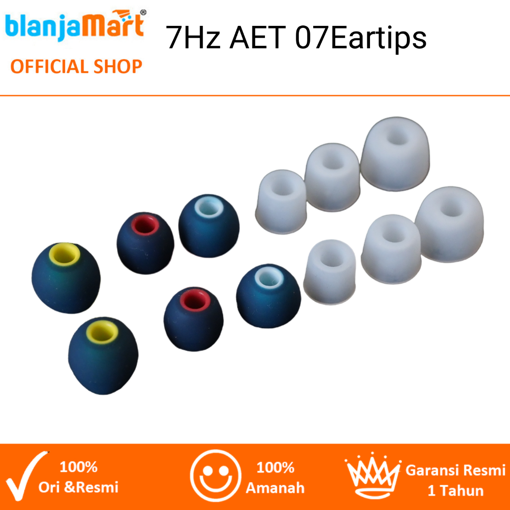 Jual 7Hz AET 07 Silicone Eartips 6 pairs for Earphone | Shopee Indonesia