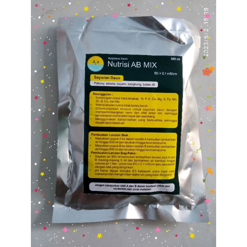 Jual Nutrisi/Pupuk Ab Mix sayuran daun | Shopee Indonesia