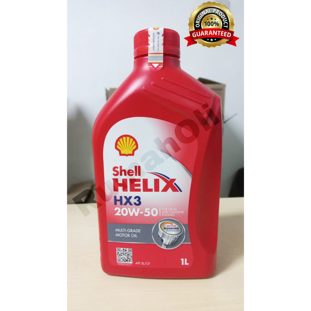 Jual Shell Helix HX3 20W-50 ( 1 Botol / 1 Liter ) | Shopee Indonesia