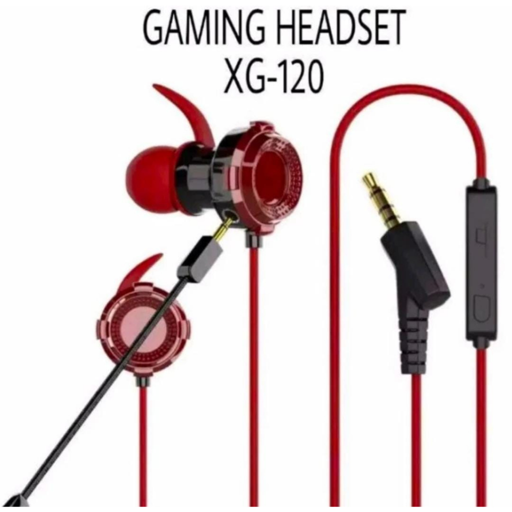 Jual Headset Mobile Gaming XG-120 Hendfree ML PUBG FF Earphone Headset ...
