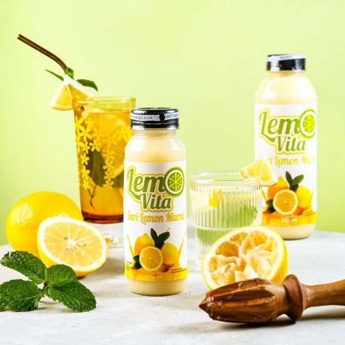 Jual Lemovita Sari Lemon Murni | LEMON Lemo Vita 250ml | Shopee Indonesia