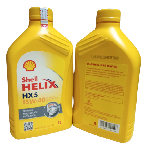 Jual Oli shell helix hx5 sae 15w-40 isi 1 liter | Shopee Indonesia