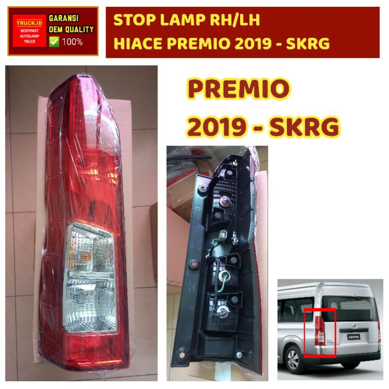Jual STOPLAMP ASSY LAMPU BELAKANG STOP LAMP HIACE PREMIO 2019 2022 RH ...