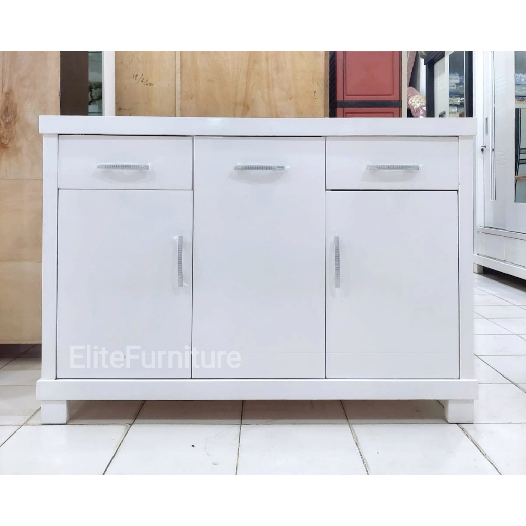 Jual Meja dapur Kompor 3Pintu Kaki , Meja Kompor 3 pintu putih full ...