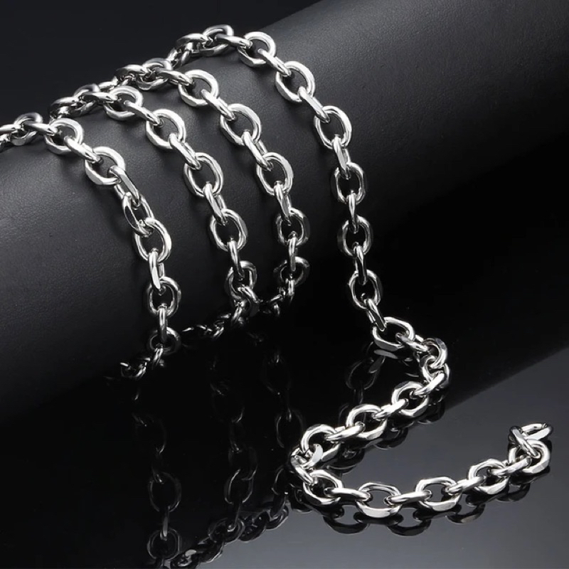 Jual 5Meter Rantai Aluminium 5mm - Rantai Hitam - Rantai Emas - Rantai ...