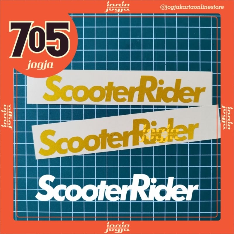 Jual Stiker Vespa Scooter Rider Sticker Cutting Piaggio ScooterRider ...