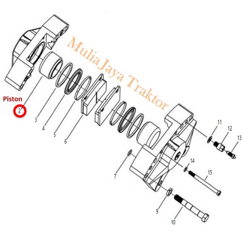 Jual Piston Brake - Piston Rem Wheel Loader & Vibro Roller Liugong ...