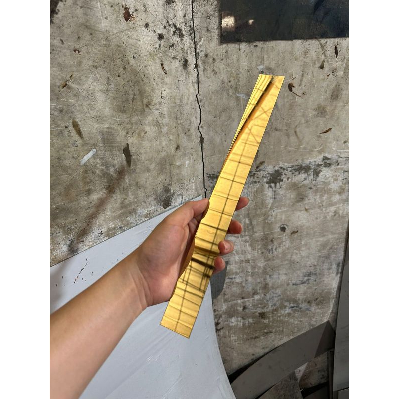 Jual list plat strip mirror gold stainless steel 201 5cm tebal plat 0 ...