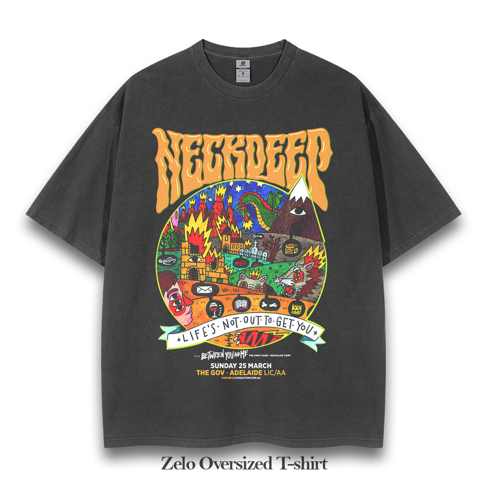 Jual Kaos Band Neckdeep Vintage Tee \Kaos Neck Deep Oversized Style ...