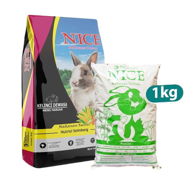 Jual Nice Makanan Kelinci / Konsentrat Kelinci / Pellet Kelinci Rabbit ...