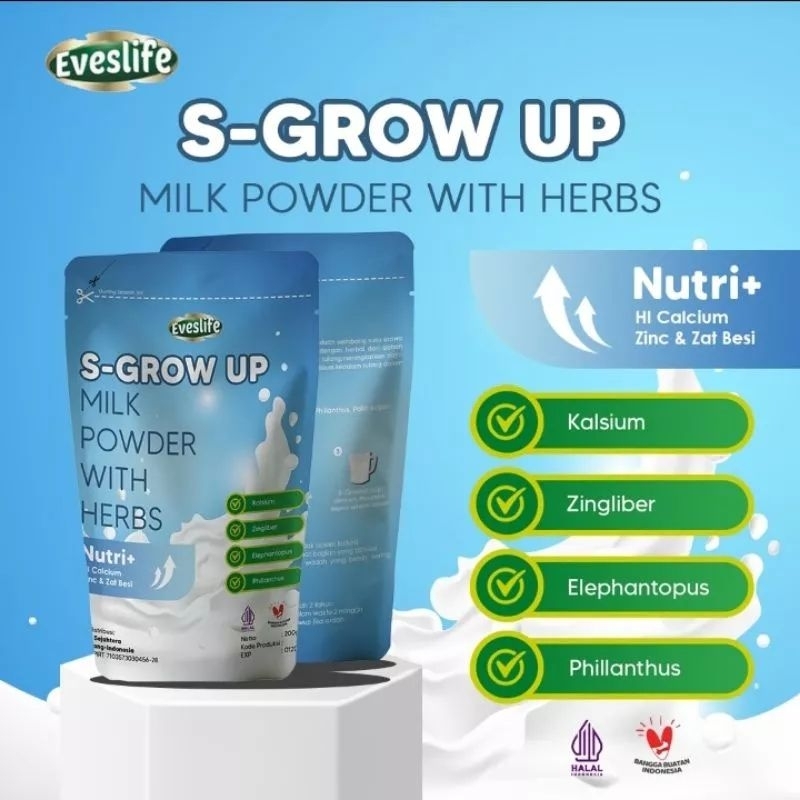 Jual Super Grow Up Susu Penggemuk sekaligus Peninggi Badan 200 gram ...