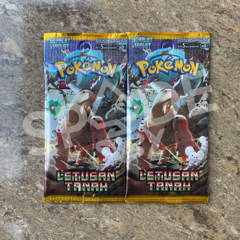 Jual Pokemon Letusan Tanah Booster Pack Pokemon Indonesia TCG sv2D ...