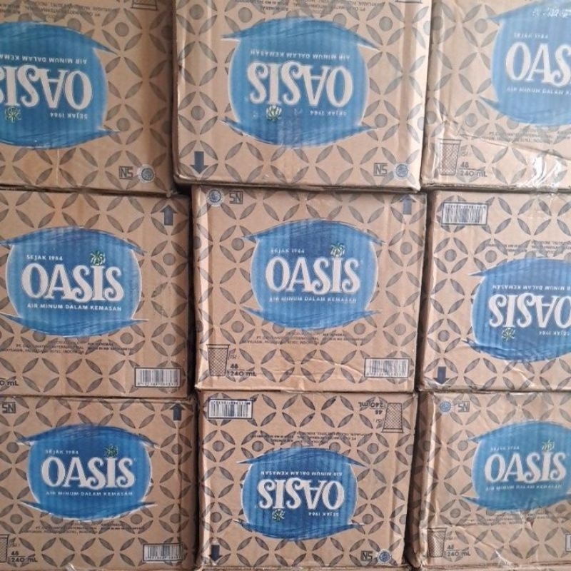 Jual Oasis Cup 240 Ml 1 Dus Air Minum Dalam Kemasan | Shopee Indonesia
