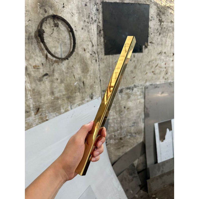 Jual list siku L stainless steel mirror gold & rose gold 201 1cm x 1cm ...