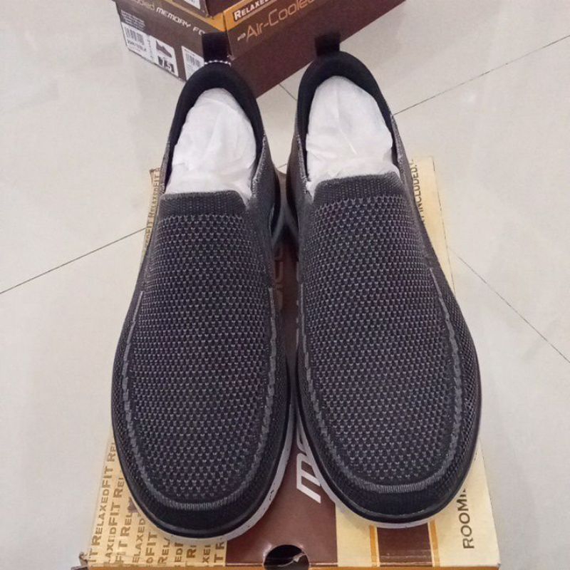 Jual sepatu skechers Egan 204619/BLK | Shopee Indonesia