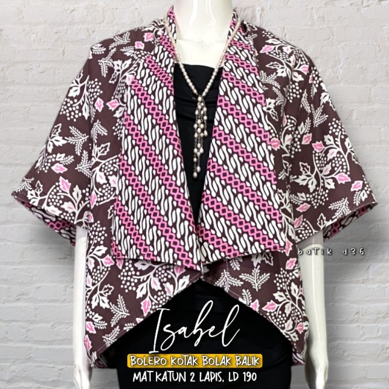 Jual Bolero bolak balik batik katun jumbo kekinian lawasan Baju luar ...