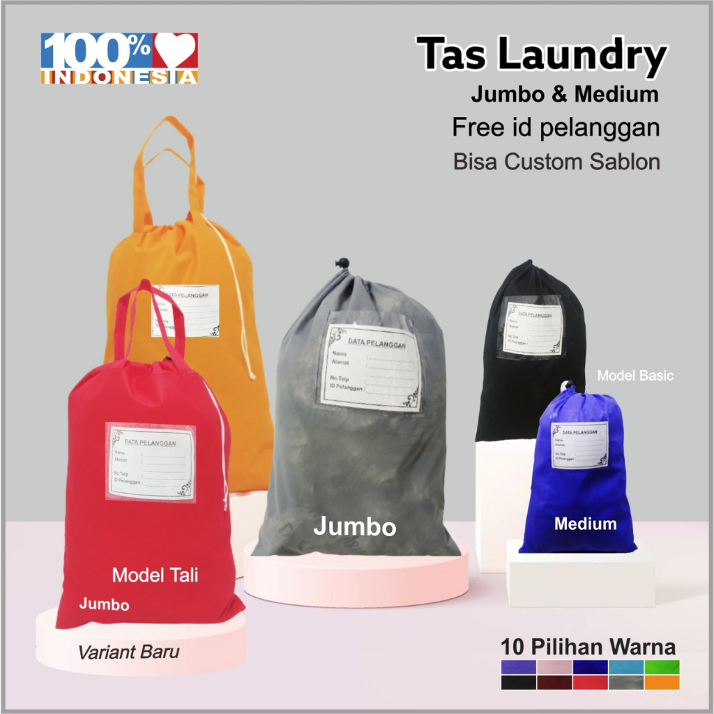 Jual Promo Tas Laundry Jumbo Custum Sablon - Laundry Bag - Tas Laundry ...