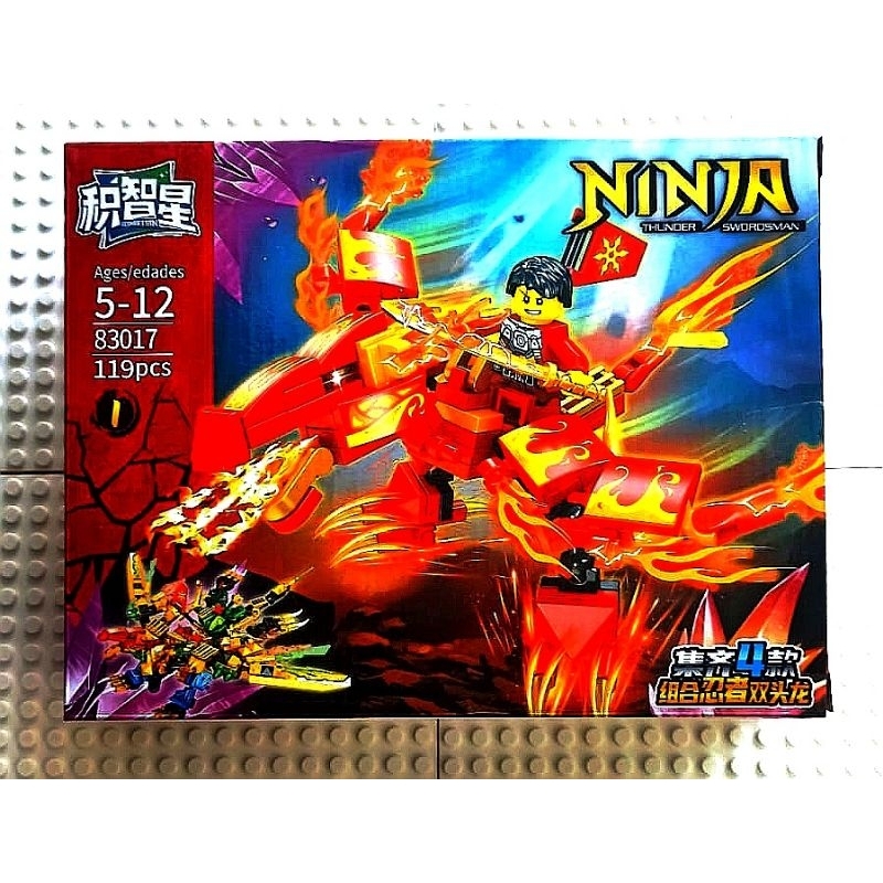 Jual LW1040 - Mainan Balok susun bricks blocks ninja dragon 4in1 Besar ...