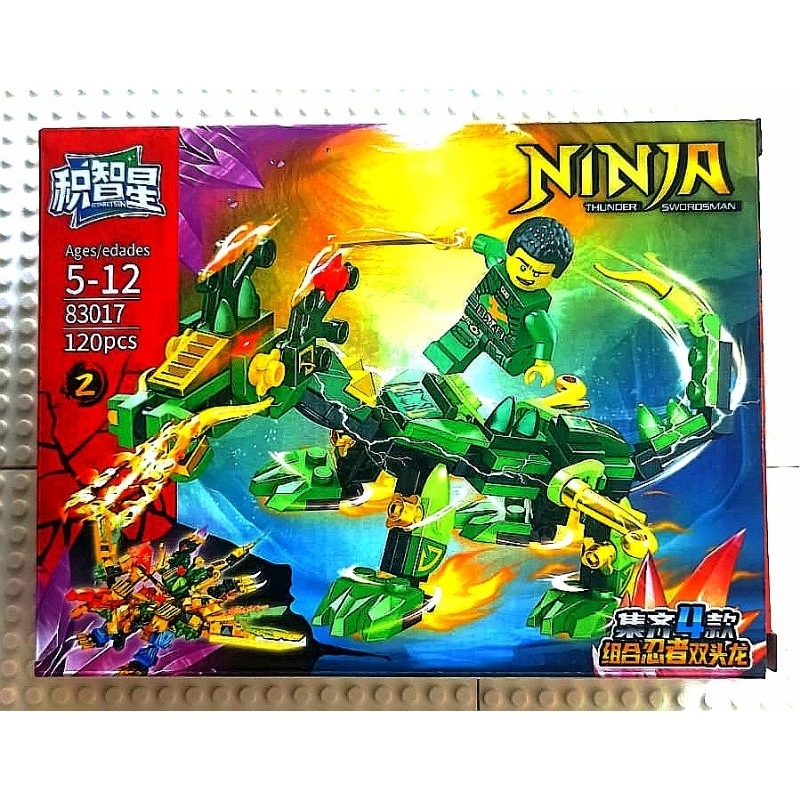 Jual LW1040 - Mainan Balok susun bricks blocks ninja dragon 4in1 Besar ...